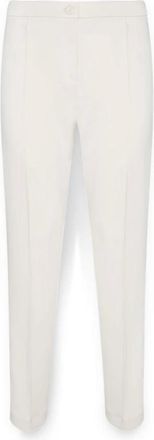 Elena Miro Femme, Pantalons, Beige, Taille: 52 FR Pantalon droit en cady stretch