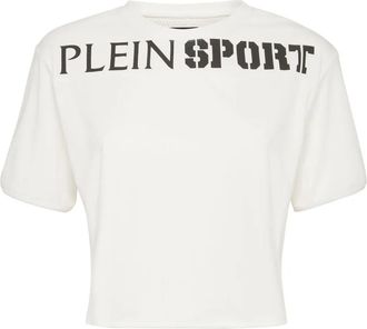 Plein Sport t-shirt &agrave; coupe crop - Blanc