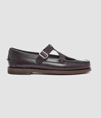 Sebago Moccasins Angelina Tale Woman Brown Burgundy