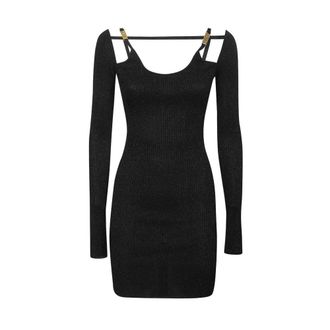 GCDS Mini Kleid mit Ausschnitten - - Dresses - Damen - Schwarzk - L