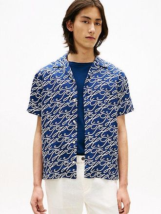 Tommy Hilfiger Chemise coupe standard manches courtes en lin