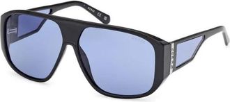 Guess unisex, Accessoires, Noir, Taille: ONE Size Lunettes de soleil &agrave; monture en r&eacute;sine