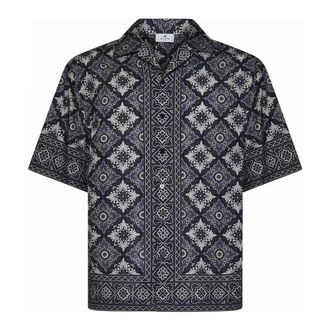 Etro Homme, Chemises, Bleu, Taille: S Chemise de bowling