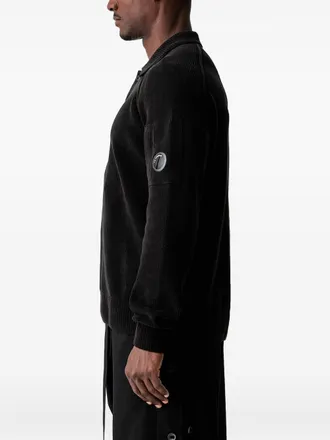 C.P. Company Lens Detail Cotton Polo Shirt - Black