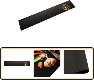 vidaXL K&uuml;chenteppich Waschbar Gew&uuml;rze 60x300 cm Samt - K&uuml;chenl&auml;ufer - Samt - PVC - Rutschfest - Maschinenw&auml;sche