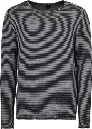 Hannes Roether striped crew-neck sweater - Grau