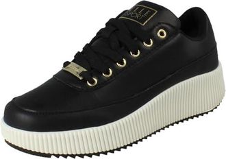 Spot On Elle Sport Chunk Sole Chaussures de sport à lacets Noir/blanc F7306, Noir, 38 EU