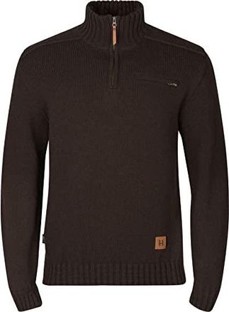 Härkila |Pull en Maille Annaboda 2.0 HSP | Vêtements & Équipement de Chasse pour Professionnels | Design Scandinave Haut de Gamme Durable | Demitasse Brown, X