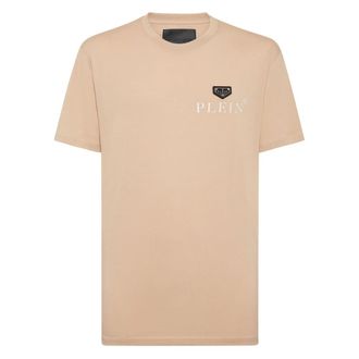 Philipp Plein T-Shirt Rundhals - - Tops - Herren - Beige - 3XL