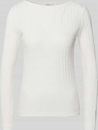 OPUS Slim Fit Langarmshirt aus Baumwoll-Mix Modell Sovke