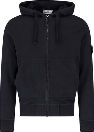 Stone Island Zip Hoodie Sweatshirt Compass