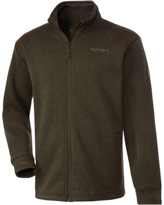 Parforce Jagd-Strickfleecejacke Eifel Oliv meliert 3XL