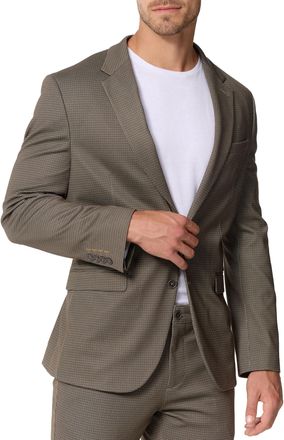 JEFF Herren JFChris Sakko mit Stretch | Klassische Anzugjacke Herrenjackett Houndstooth, 50