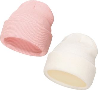 Dreshow Winter M&uuml;tze Damen Beanie M&uuml;tze Herren Strick Beanie Unisex Slouchy Beanie Weich Warme M&uuml;tze 2 St&uuml;ck