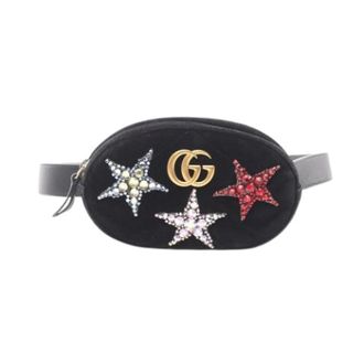 Gucci Sac Banane Vintage en Tissu Pre-owned - Femme - Pre-owned - Noir - Taille: ONE Size