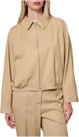Kaos Kaos, Femme, Vestes, Beige, Taille: 40 FR Bomber Over Jacket