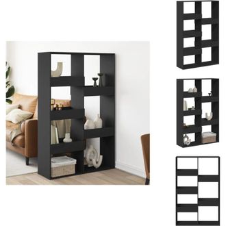 vidaXL Vidaxl - Raumteiler Schwarz 100x33x155,5 cm Holzwerkstoff - Raumteiler - Raumtrenner - Regal Raumteiler - Regal Raumtrenner