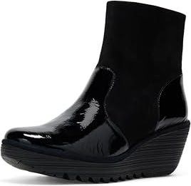 FLY London Femme Yuxi506fly Botte Tendance, Noir, 38 EU