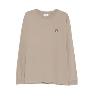 Maison Kitsun&eacute; Homme, Tops, Beige, Taille: M Maison Kitsune T-shirts et Polos