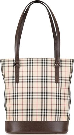 Burberry Shopper - House Check Canvas Tote - Gr. unisize - in Braun - für Damen