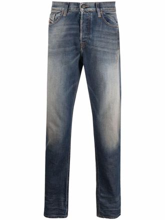 Diesel jean D-Fining fusel&eacute; - Bleu