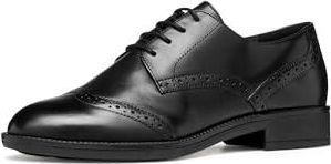 Geox Femme D Jaylon 2 Oxford, Noir, 39 EU, Noir, 39 EU
