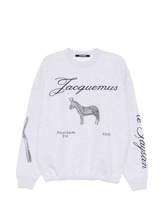 Jacquemus Sweat-shirt en jacquard avec imprim&eacute; graphique