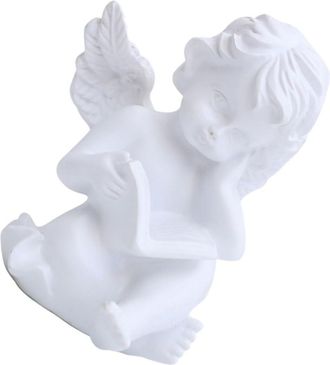 Soimiss Engel-Ornament Aus Kunstharz Zarte Engel-Statue Für Haushaltsdeko Schreibtisch-dekor Personalisierter Stil Verarbeitung