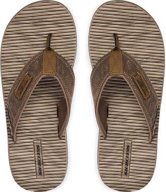 Skechers Zehentrenner Quill - Seaside 205719/BRN Braun