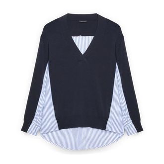 Fiorella Rubino Damen, Blusen & Hemden, Blau, MGr&ouml;&szlig;e