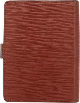 Louis Vuitton unisex, Pre-owned, Brun, Taille: ONE Size Portefeuille organisateur en cuir textur&eacute; vintage Pre-owned