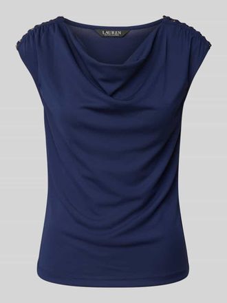 Lauren Ralph Lauren T-Shirt mit Wasserfall-Ausschnitt PRIYANNE