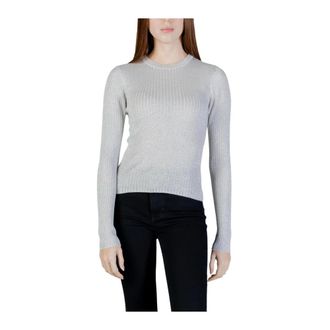 Jacqueline de Yong Jacqueline de Yong, Femme, Pulls, Gris, Taille: 40 FR Pull Tricot Manches Longues Col Rond