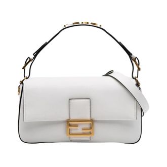 Fendi Pre-owned Leder Convertible Baguette Satchel - - Pre-owned - Damen - Wei&szlig; - ONE SIZE