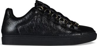 Balenciaga Low-Top Sneaker - Textured Black Low-Top Sneakers With Metallic Acce - Gr. 35 (EU) - in Schwarz - f&uuml;r Damen