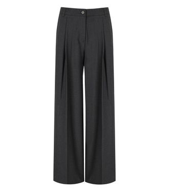 Twin-Set PANTALON WIDE LEG GRIS ANTHRACITE TWINSET