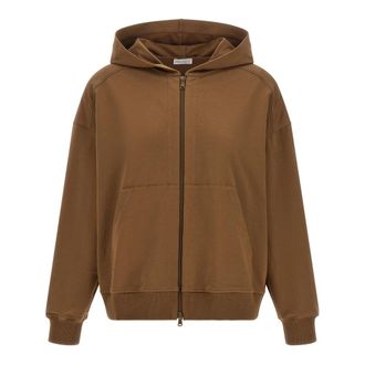 Brunello Cucinelli Shiny Trims Hoodie - - Sweatshirts & Hoodies - Damen - Braun - M