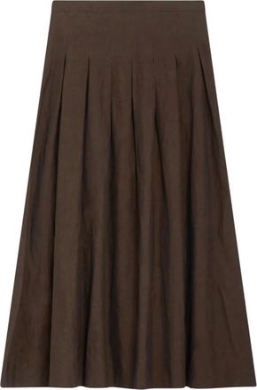 Pantaloni Torino Femme, Jupes, Brun, Taille: 36 FR Mirna Midi Skirt