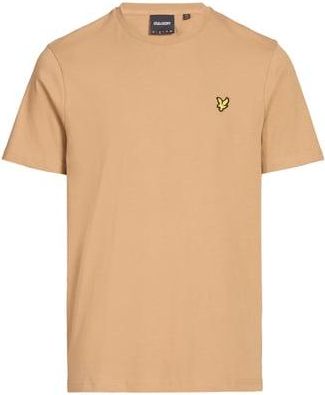 Lyle & Scott runde Baumwolle - brauner runder Nacken t -Shirt