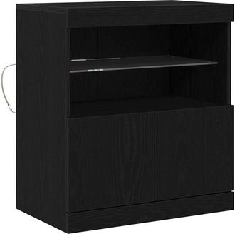 vidaXL Buffet Noir 60 x 37 x 67 cm Bois dingénierie Vidaxl