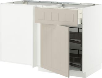 IKEA METOD / MAXIMERA Eckunterschrank m Schublade+Auszug