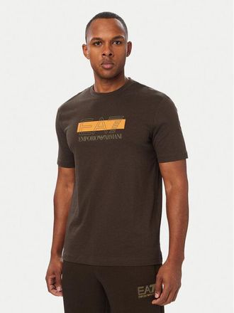 Emporio Armani T-Shirt 7M002415 AF10375 U6027 Dunkelbraun Regular Fit