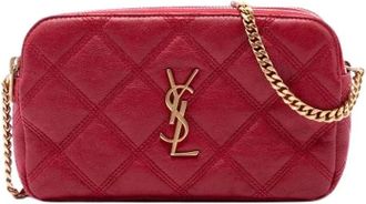 Saint Laurent Pre-owned Becky Double Zip - Femme - Pre-owned - Rouge - Taille: ONE Size