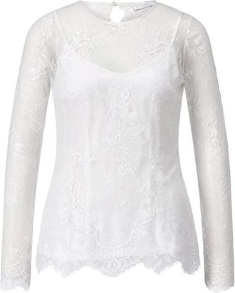 Barbara Schwarzer Damen, Blusen & Hemden, Weiß, SGröße