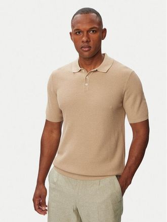 Bugatti Poloshirt 7100-15521E Hellbraun Regular Fit