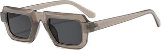 Generic Lunettes De Soleil Carr&eacute;es &Agrave; Petite Monture For Hommes, Sport For Femmes, For Lext&eacute;rieur Et Les D&eacute;placements(Gray)