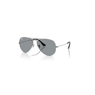 Ray-Ban Aviator Classic Summer Capsule Sonnenbrillen Gunmetal Fassung Grau Glas 58-14