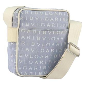 Bulgari Pre-owned Canvas Schultertasche - - Pre-owned - Damen - Blau - ONE SIZE