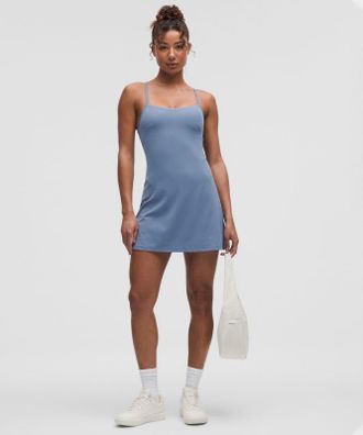 lululemon Align Kleid mit Spaghettitr&auml;gern f&uuml;r Frauen - Gr&ouml;&szlig;e 10 in Washed Denim