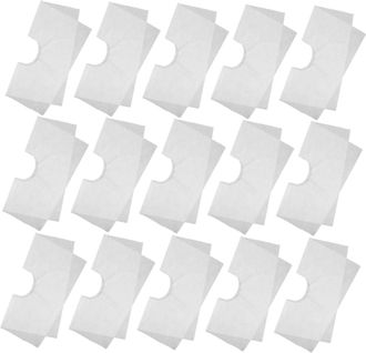 Cabilock 100 Blatt Einweg Massage Gesichtsl&ouml;cher Auflagen Weiches Mikrofaser Spa Gesichtspolster Mit Rundem Atemlosem Loch F&uuml;r Kosmetik Und Sch&ouml;nheitssalons